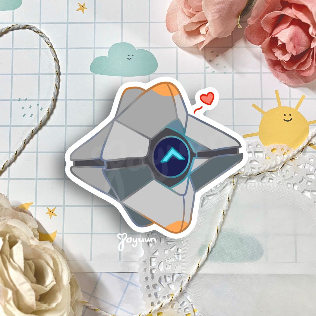 Destiny/d2 Ghost Sticker Cute Video Game Stickers Glossy - Etsy