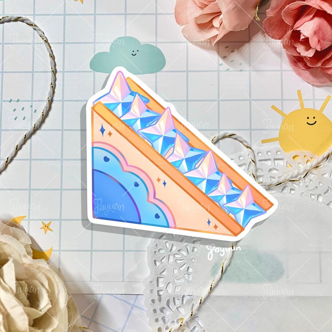 Primogem Sandwich Sticker | Cute Genshin Impact Mihoyo Wishing Gem ...