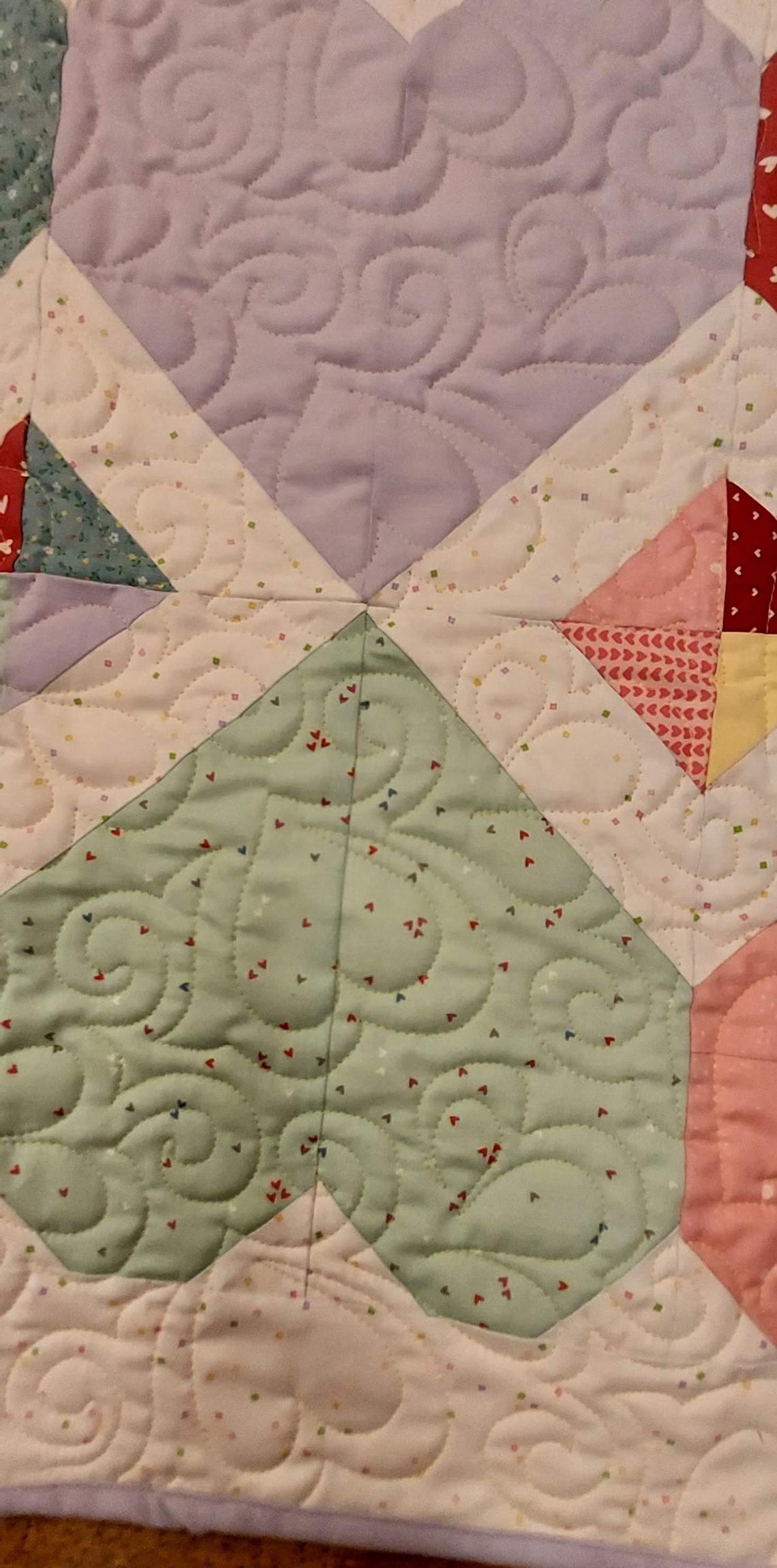 Candy Hearts Table Runner - Etsy