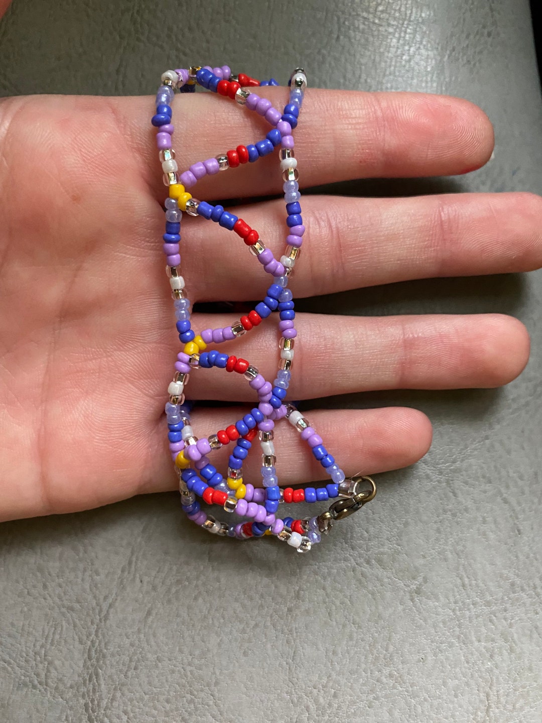 Lillys Purple Plastic Purse Anklet - Etsy