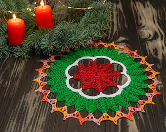 Crochet Christmas Doily - Etsy