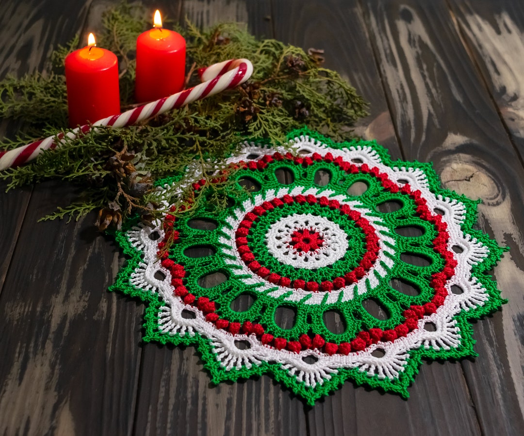 Crochet Christmas Doily - Etsy
