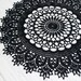 Black Crochet Gothic Halloween Doily - Etsy