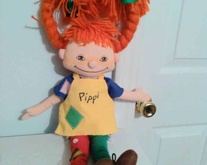 Vintage 16 Cloth Pippi Longstocking Doll omega Toys, Circa 2000 - Etsy