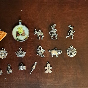 Shrek-inspired Charm Set (5, 10, or 19 Pieces) - Etsy