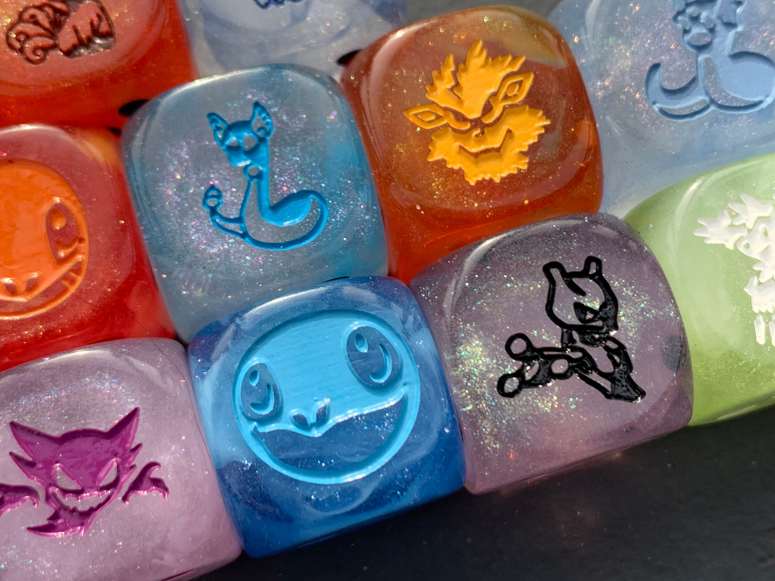 Anime Inspired Pokemon 15 D6 Dice Set by Giraffe Dice RPG | Etsy