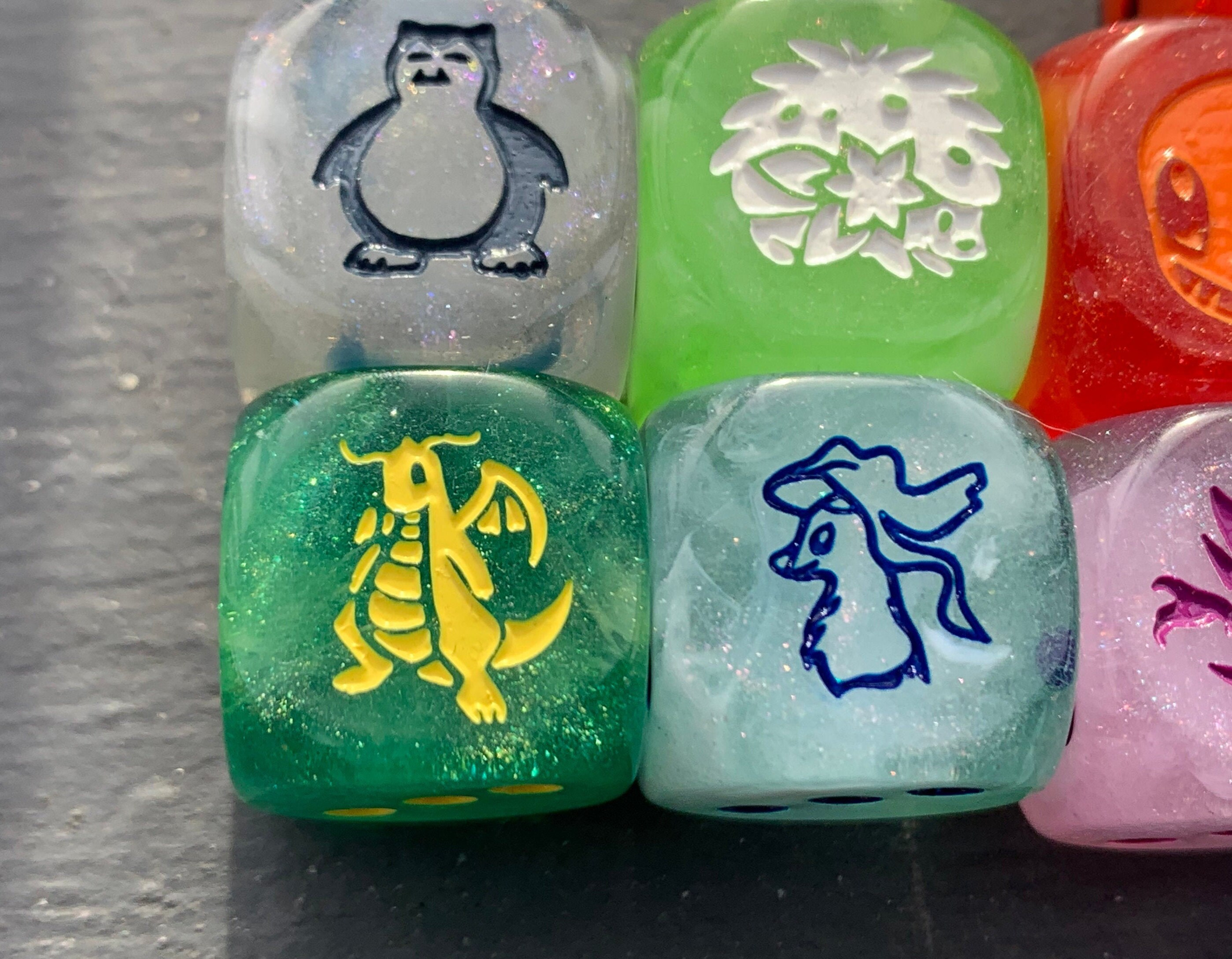 Anime Inspired Pokemon 15 D6 Dice Set By Giraffe Dice RPG | Etsy