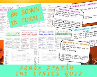 2010s Songs Finish the Lyrics Music Trivia | 80 Questions | Musical ...