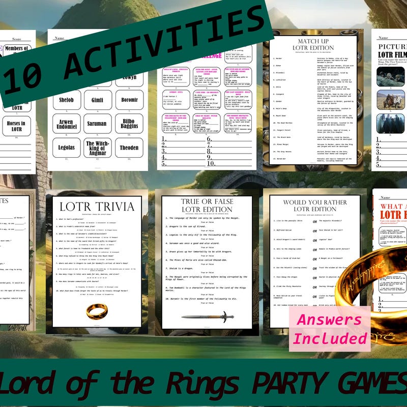 Lord of the Ring Favor - Etsy UK