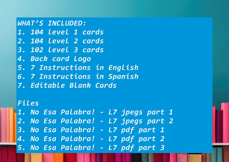 No Esa Palabra! Level 7 | Spanish Taboo Game | Forbidden Words | Learn ...