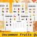 50 Printable UNCOMMON FRUITS Picture Quiz, Picture Trivia, Party Game ...