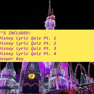 Dis'ney Songs Finish the Lyrics Music Trivia | 40 Questions | Musical ...