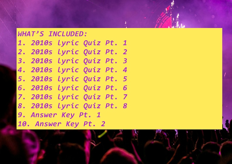 2010s Songs Finish the Lyrics Music Trivia | 80 Questions | Musical ...