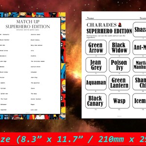 Superhero Party Games | Superhero Trivia | Printable Games | Superhero ...