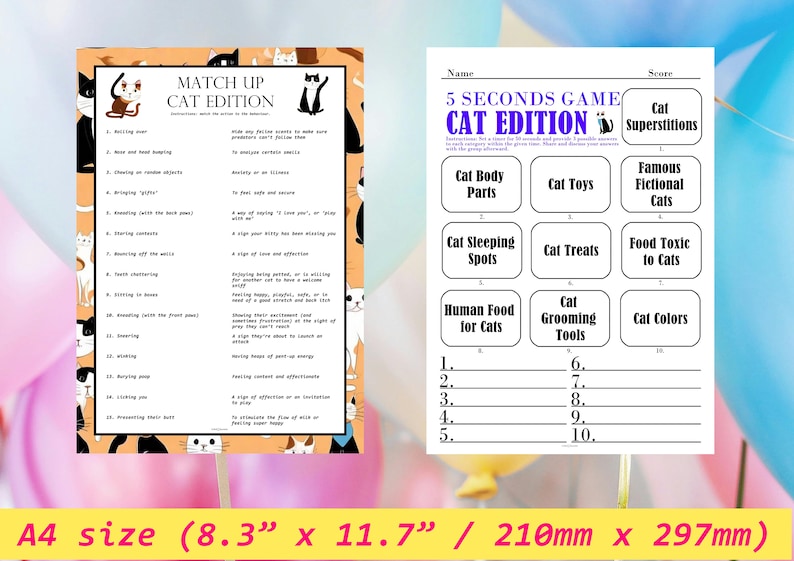 Cat Party Games | Trivia Questions | Animal Games | Game Night ...