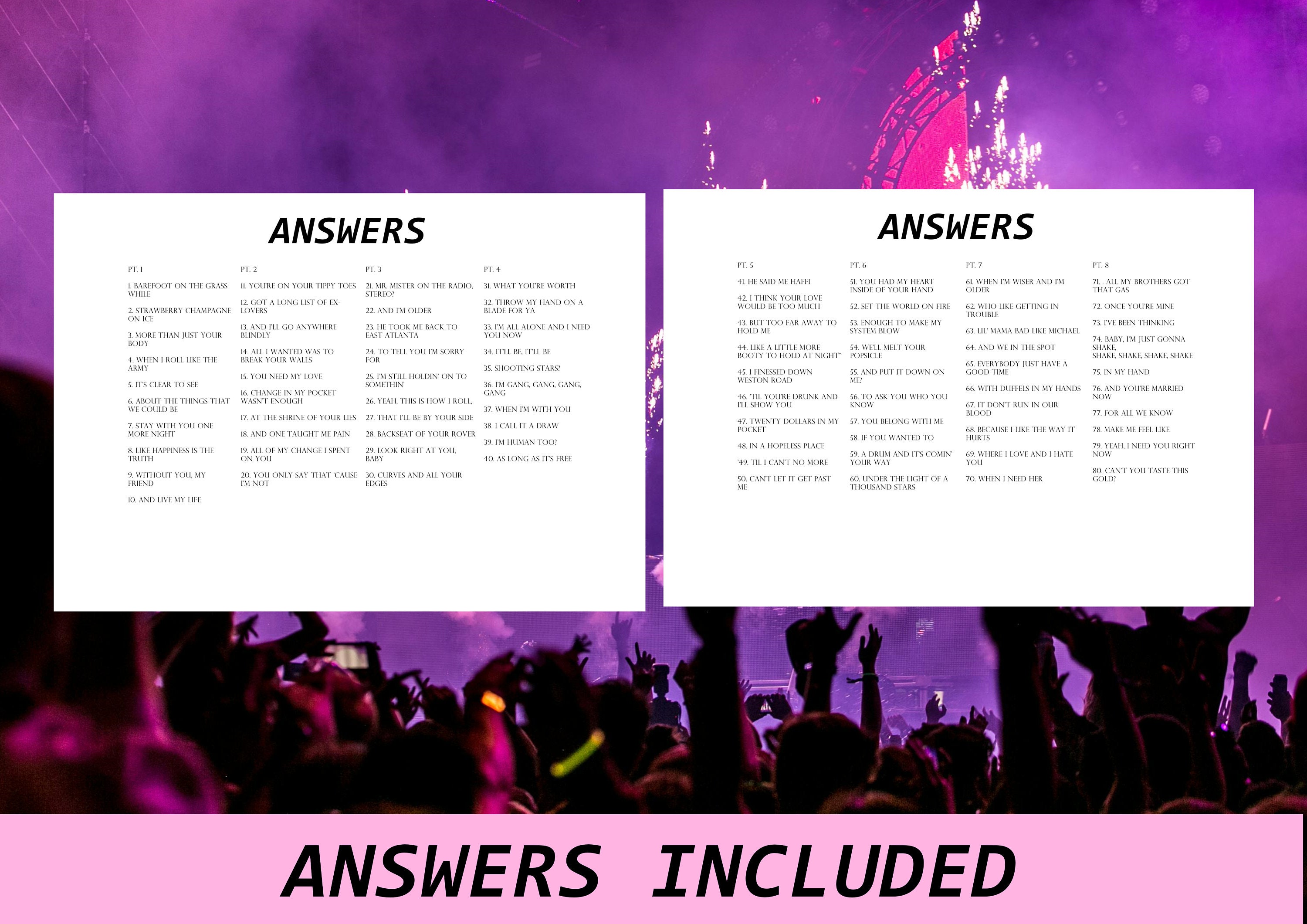 2010s Songs Finish the Lyrics Music Trivia | 80 Questions | Musical ...