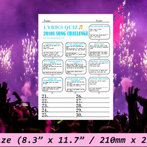 2010s Songs Finish the Lyrics Music Trivia | 80 Questions | Musical ...