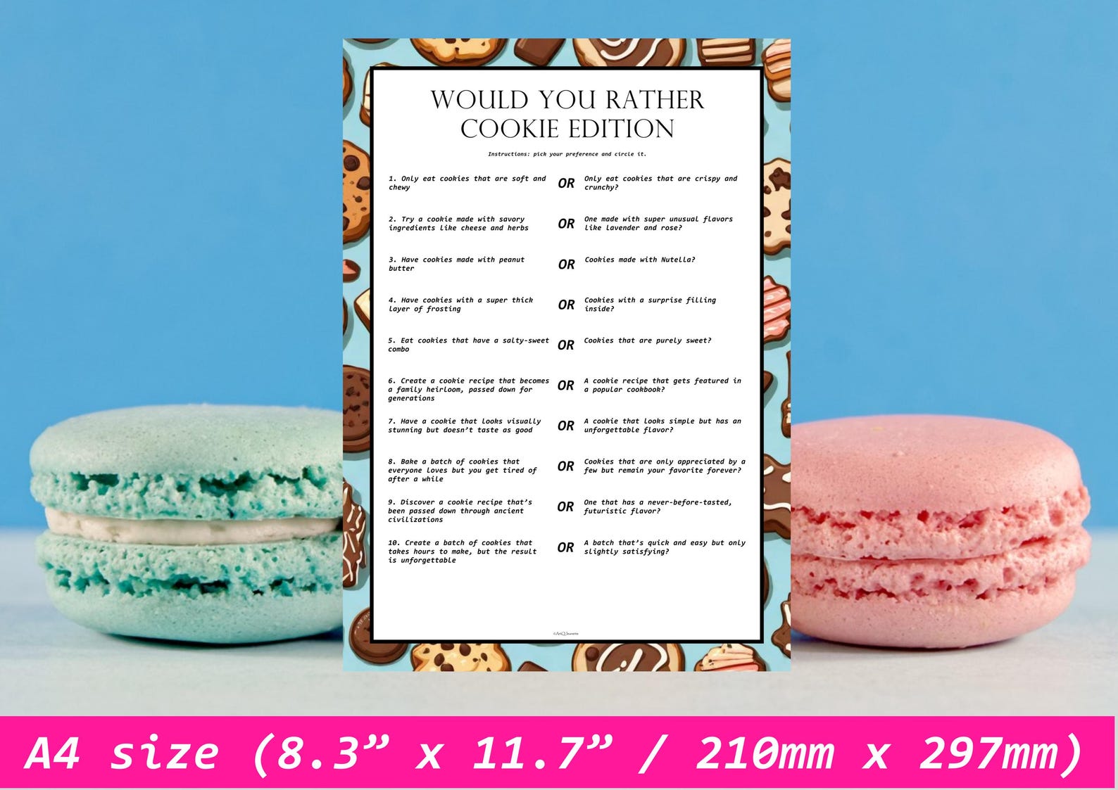 Cookie Trivia Quiz, Food Party Game, Trivia Questions, Cookie Games ...