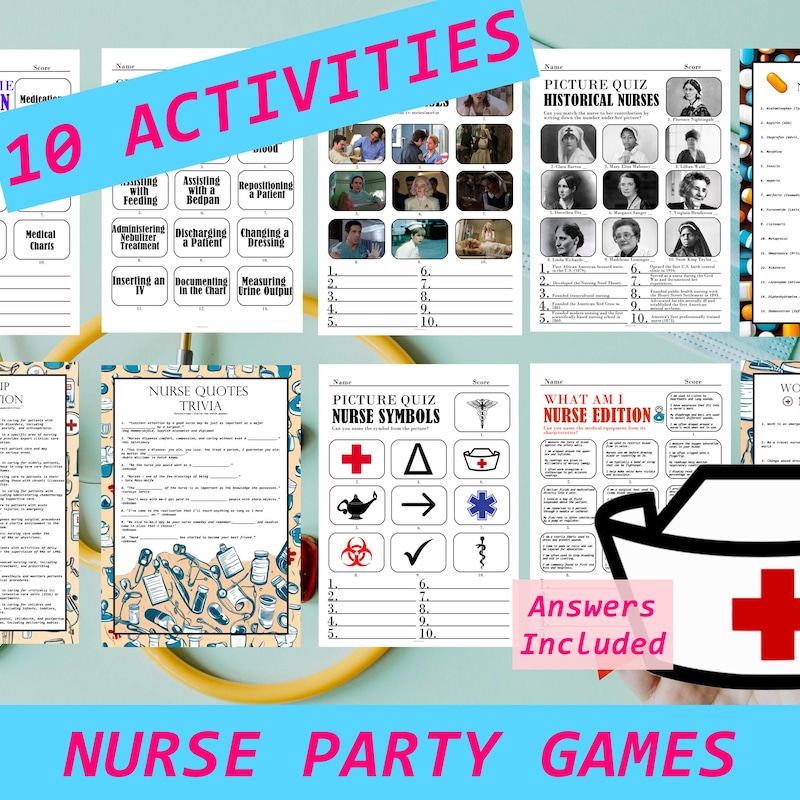 Nurse Games - Etsy