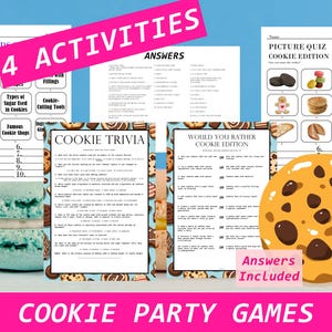 Cookie Trivia Quiz, Food Party Game, Trivia Questions, Cookie Games ...