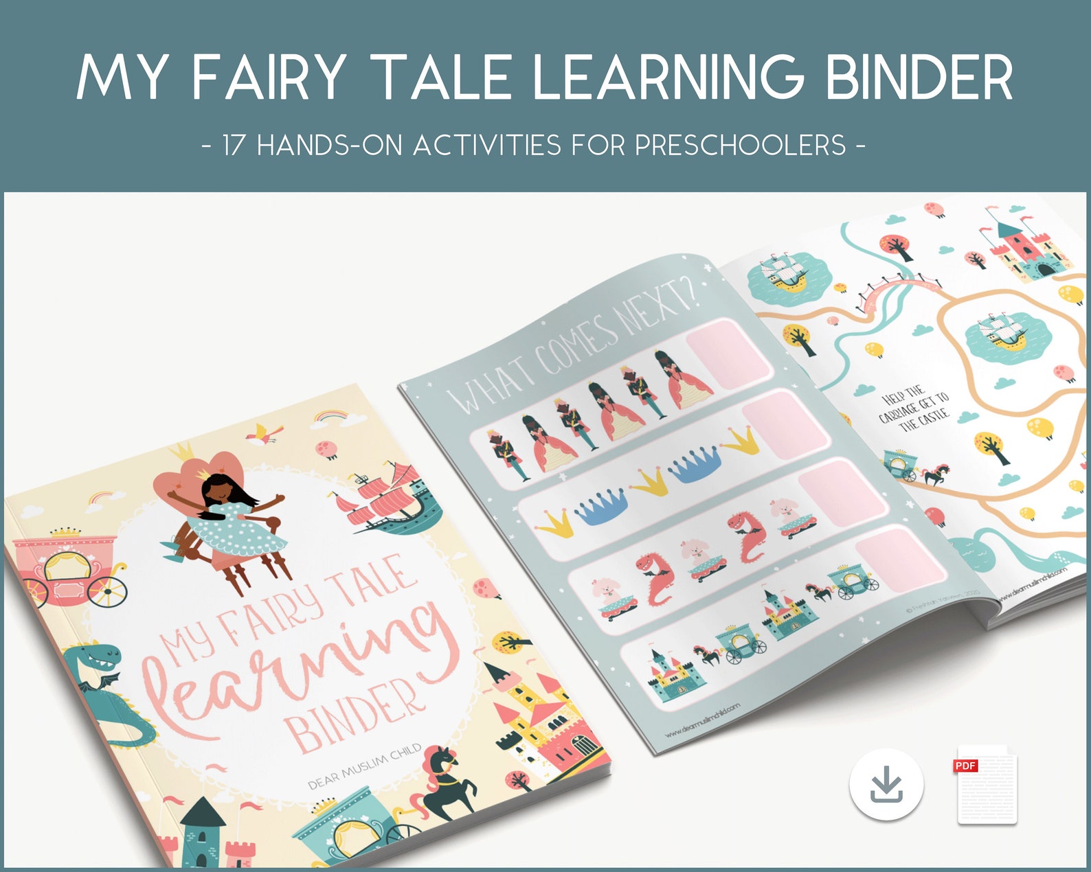 Fairy Tale Preschool Printable Learning Binder Worksheets - Etsy
