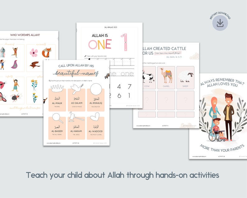 Teaching Kids About Allah | Hands on Activities About Allah | Busy ...