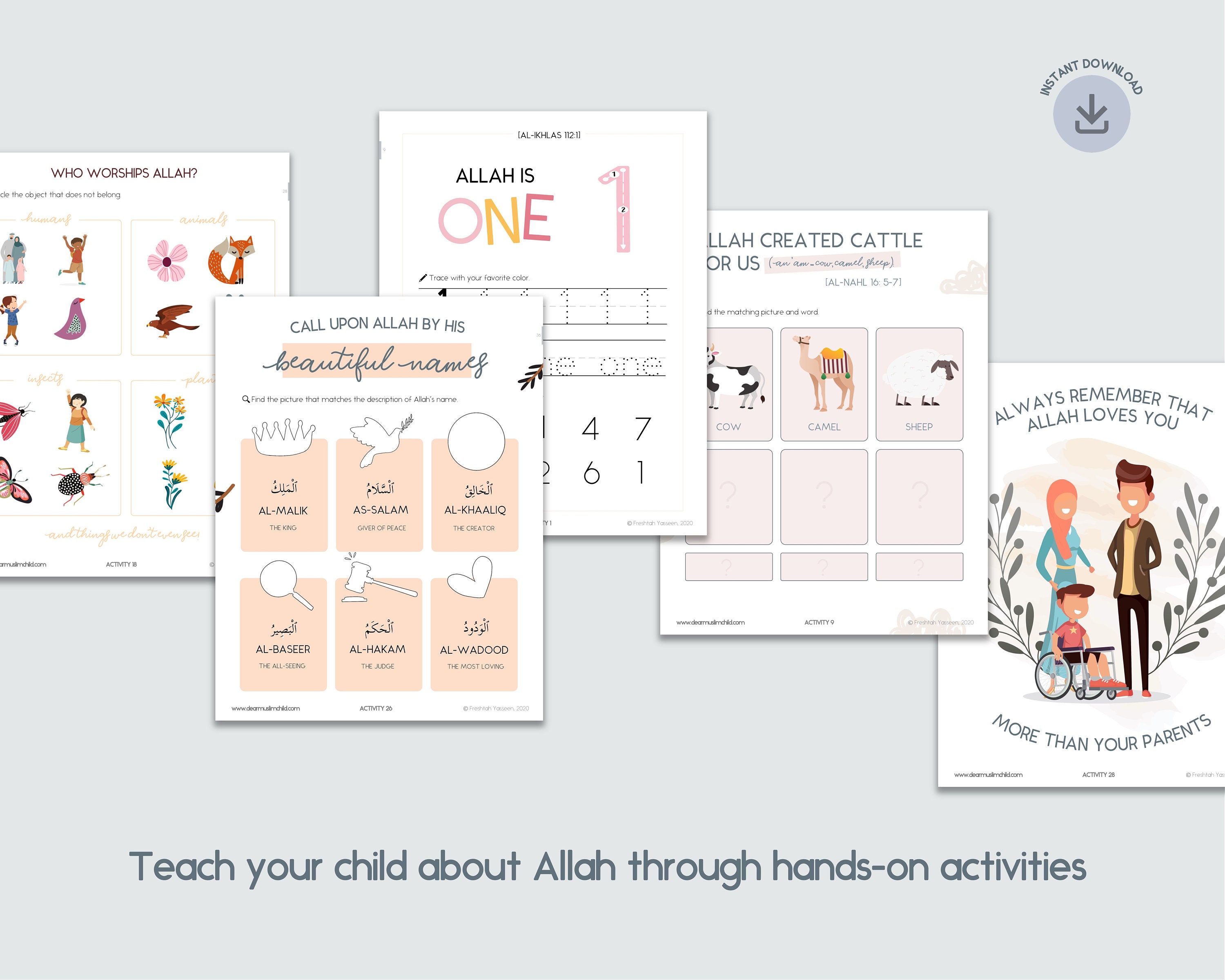 Teaching Kids About Allah | Hands on Activities About Allah | Busy ...