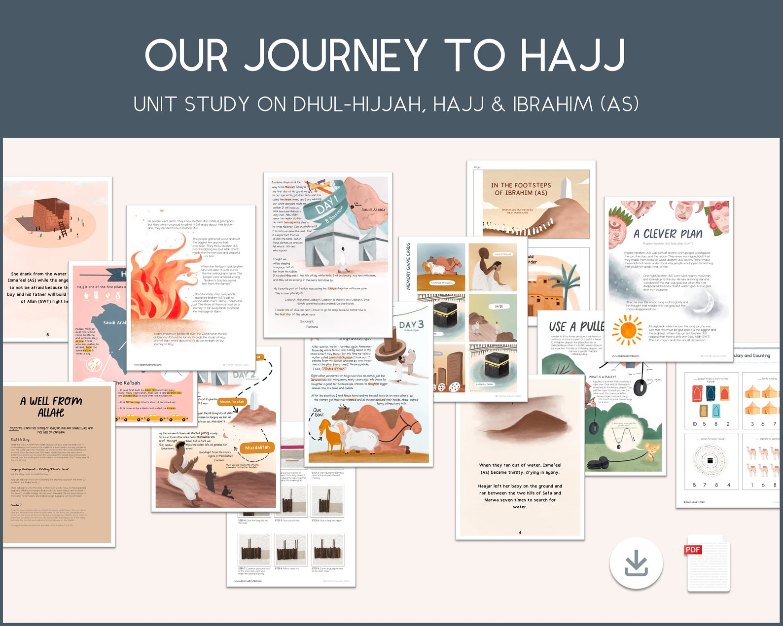 Hajj Unit Study | Dhul-hijjah | Prophet Stories | Ibrahim (AS) | Ismail ...