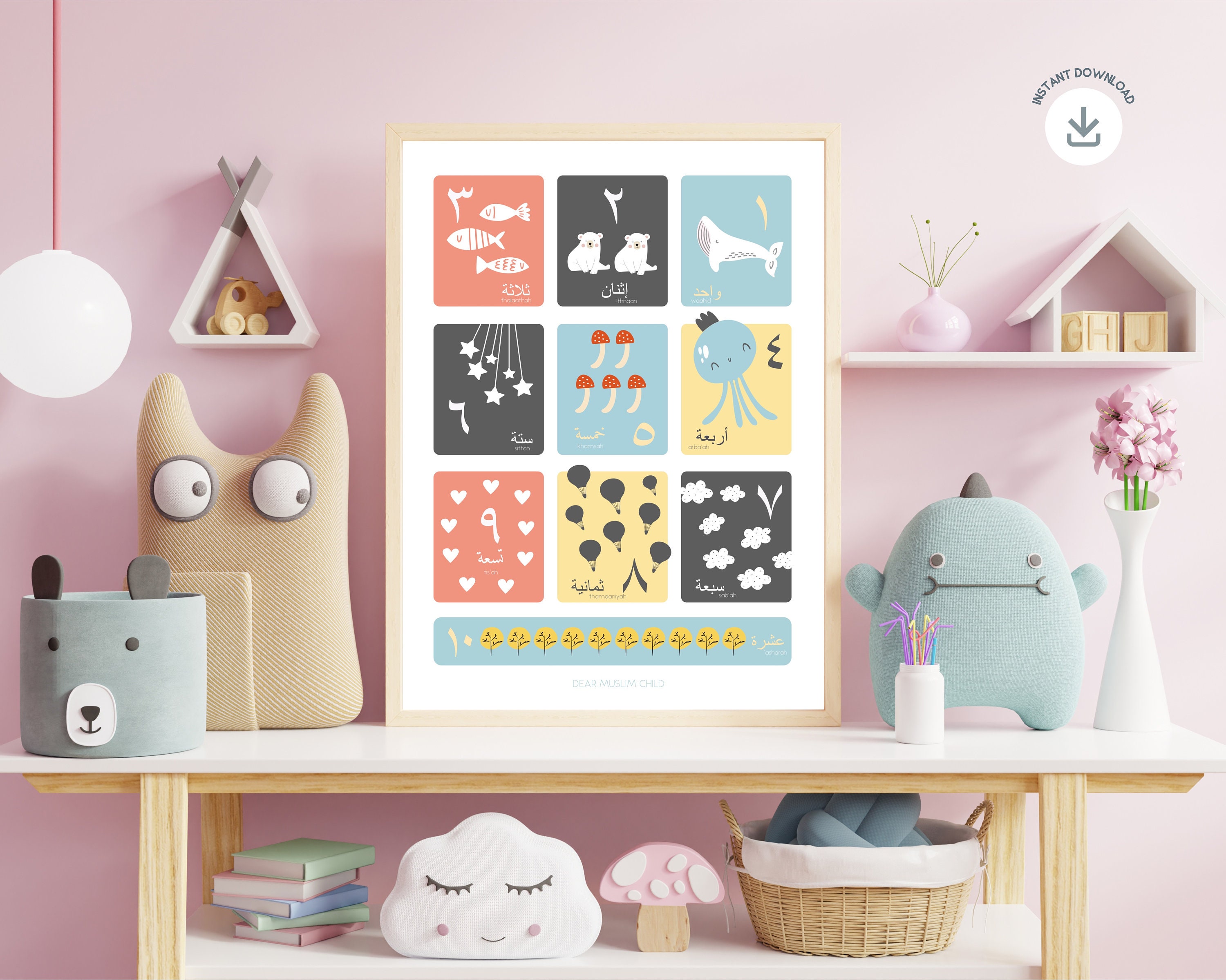 Arabic Number Poster, Preschool Educational Posters, Arabic for All ...