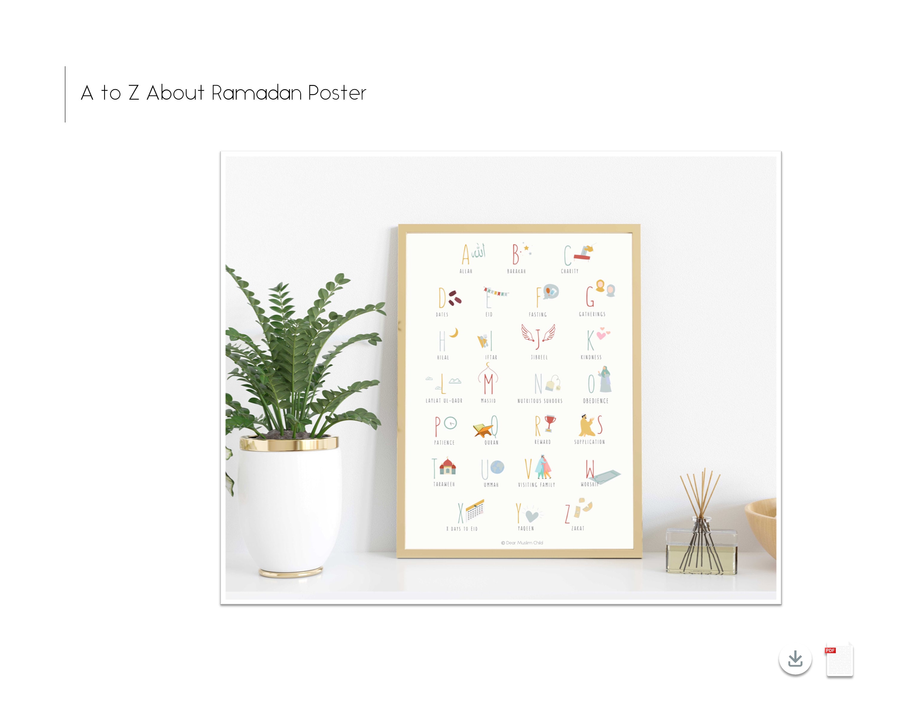 Ramadan Alphabet, A to Z About Ramadan, R is for Ramadan, Ramadan ...