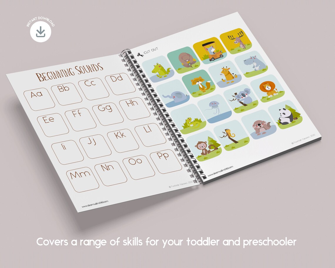 My First Preschool Learning Binder Folder Activities - Etsy
