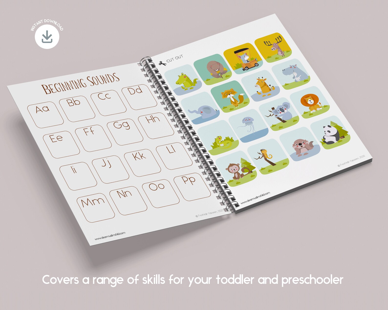 My First Preschool Learning Binder Folder Activities - Etsy