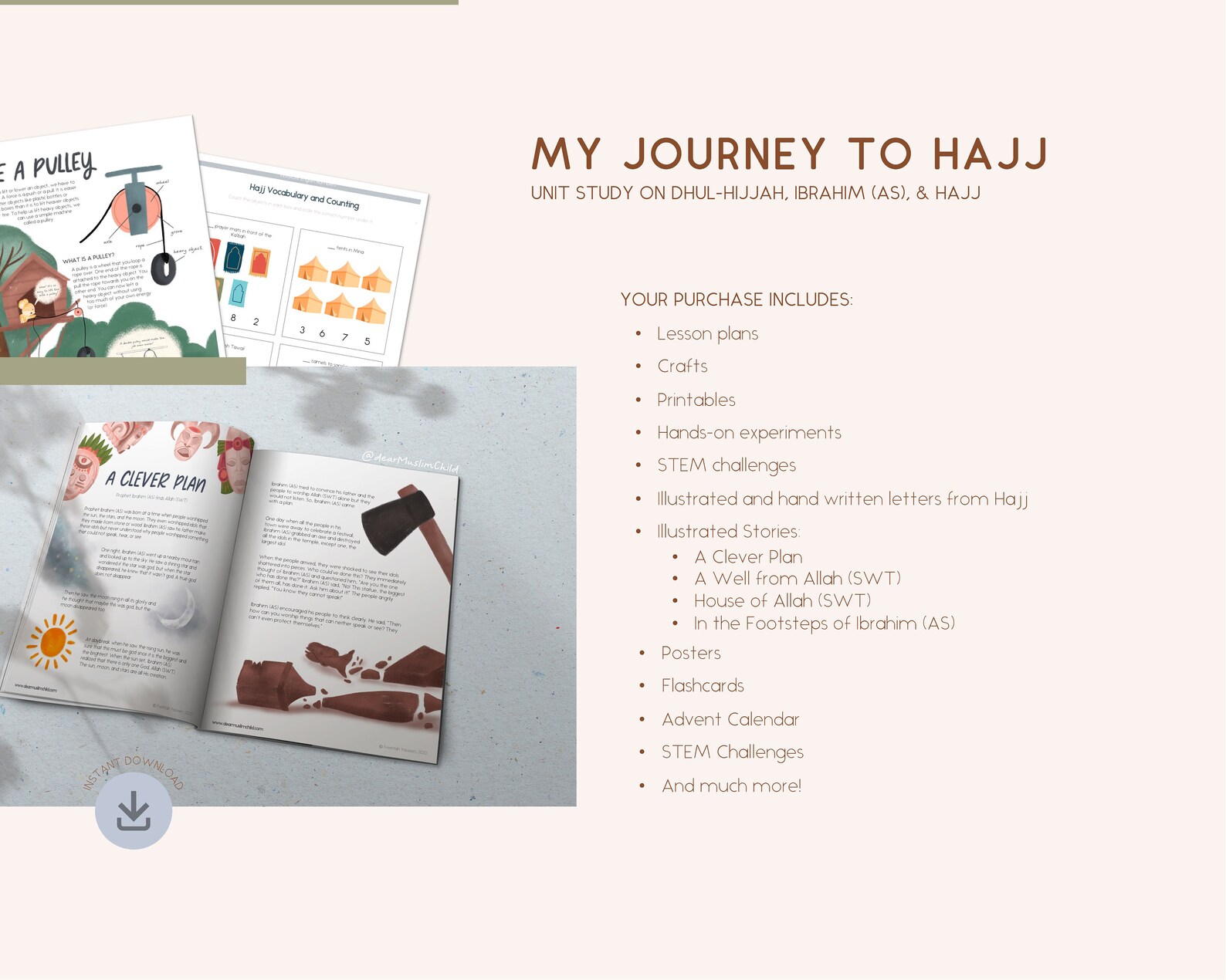 Hajj Unit Study Dhul-Hijjah Prophet Stories Ibrahim | Etsy