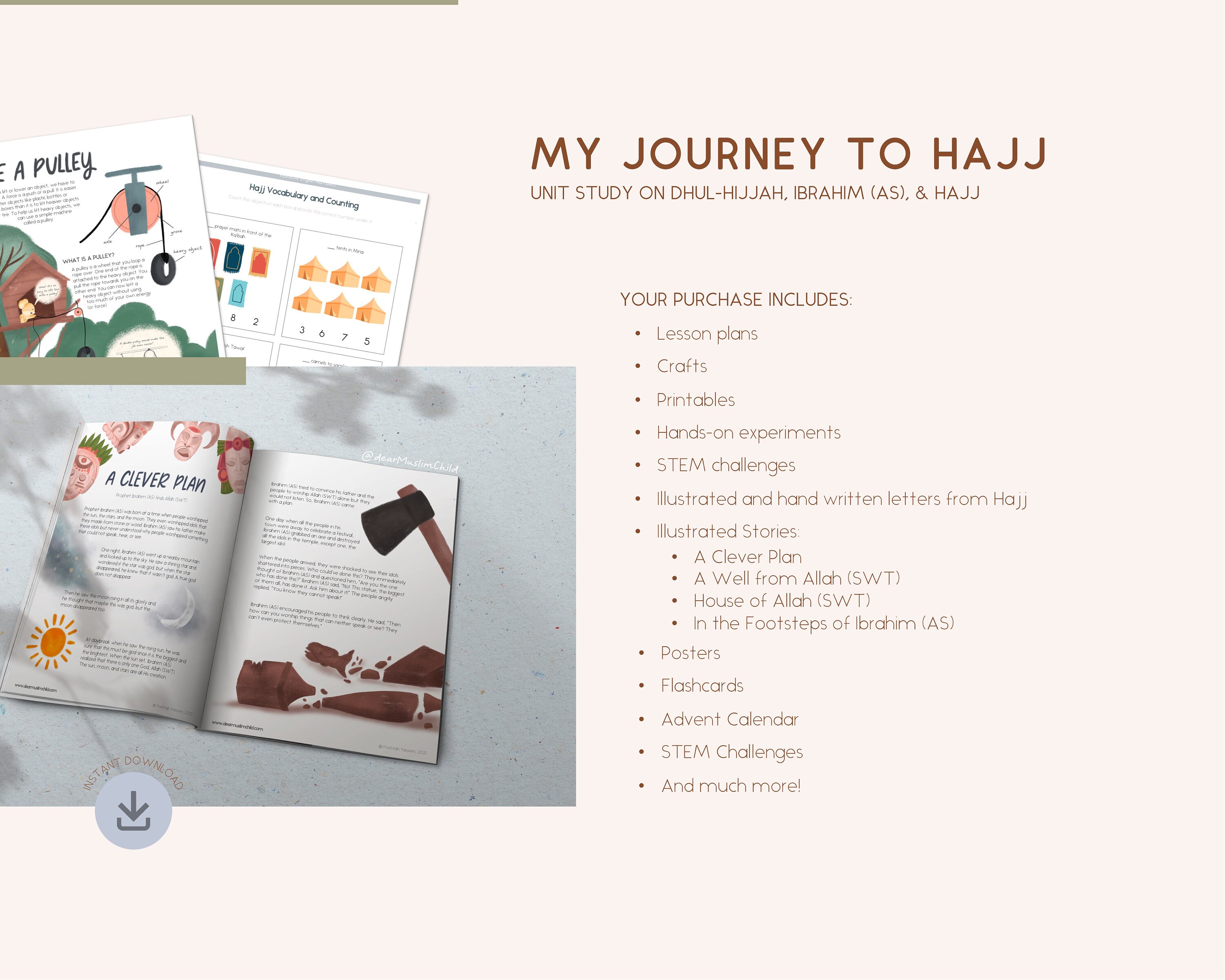 Hajj Unit Study | Dhul-hijjah | Prophet Stories | Ibrahim (AS) | Ismail ...