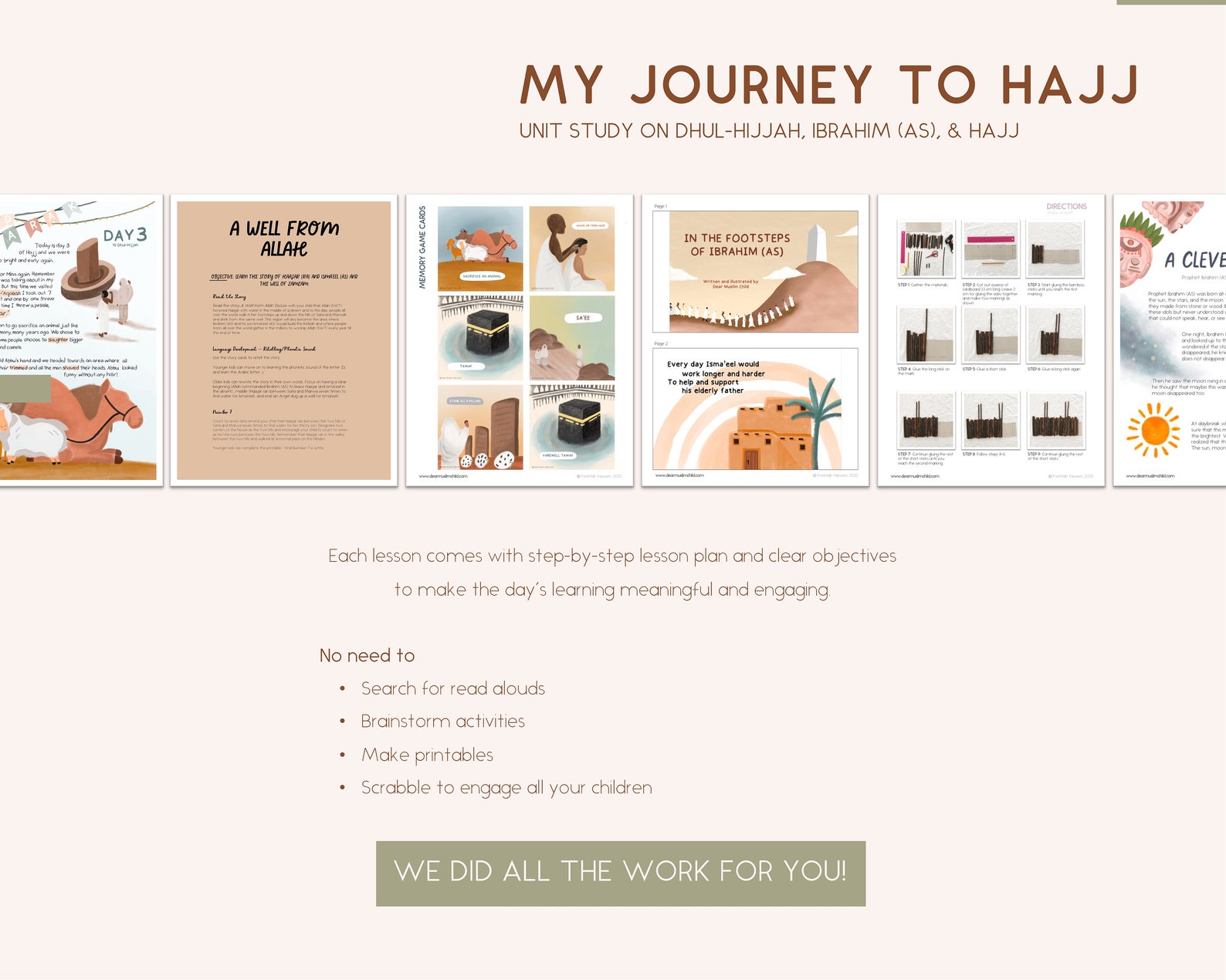 Hajj Unit Study | Dhul-hijjah | Prophet Stories | Ibrahim (AS) | Ismail ...