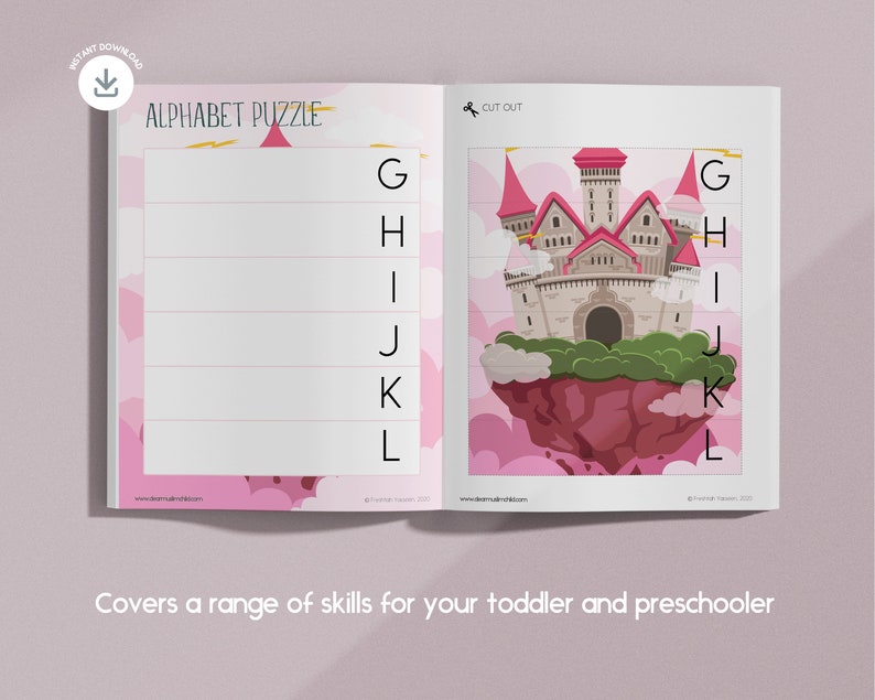 Fairy Tale Preschool Printable Learning Binder Worksheets - Etsy