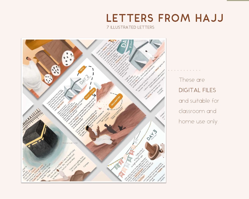 Letters from Hajj Hajj activities Dhul Hijjah Activities | Etsy