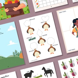 Farm Animal Busy Binder, Farm Animal Quiet Book, Farm Learning Binder ...