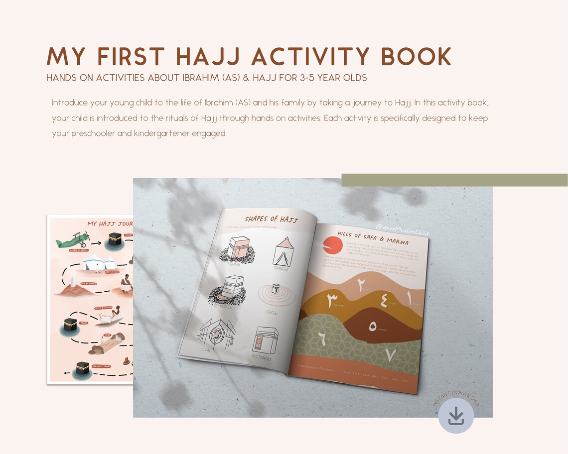 Hajj Activity Book for 3 to 5 Year Olds Hajj for Kids - Etsy