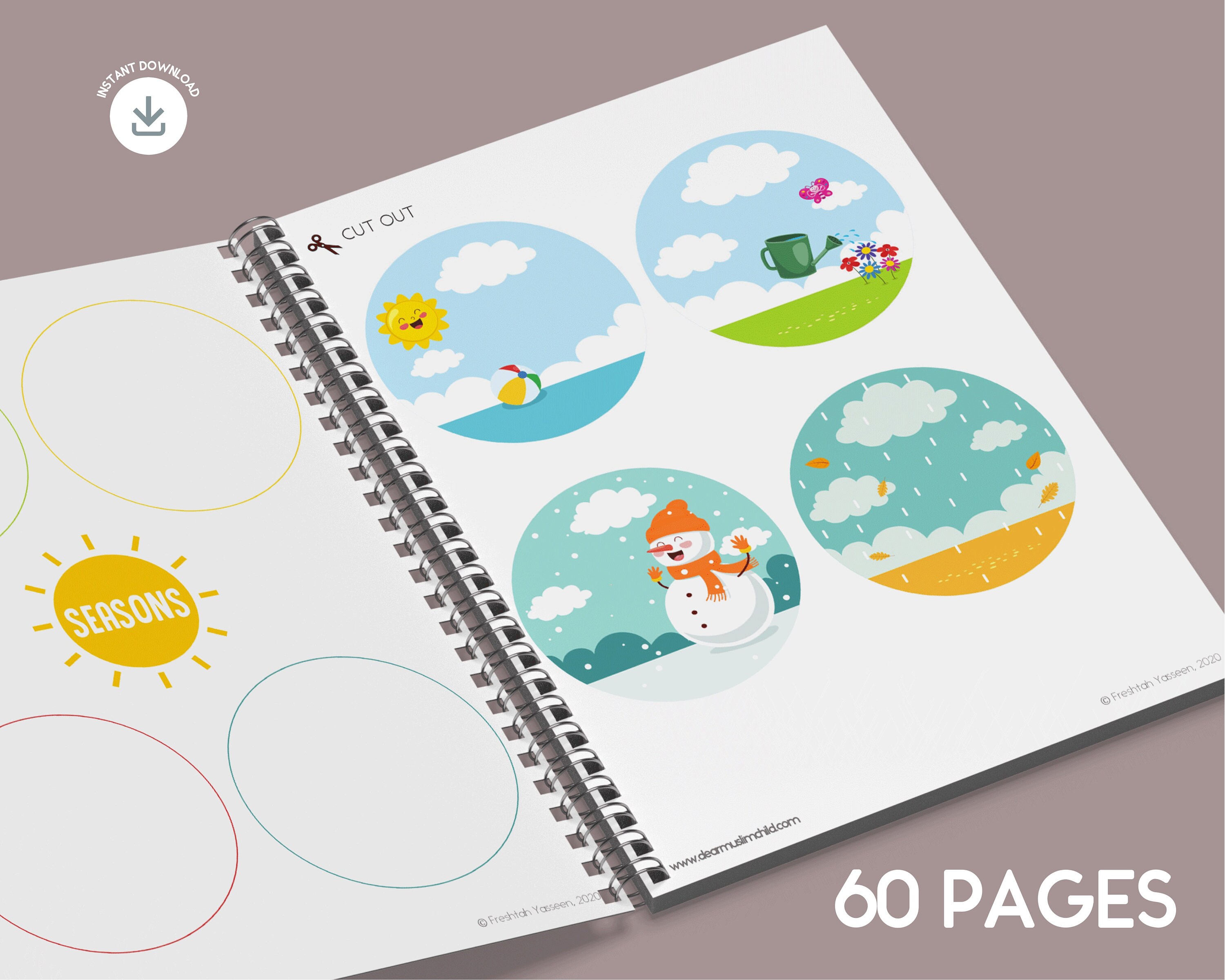 My First Preschool Learning Binder Folder Activities - Etsy