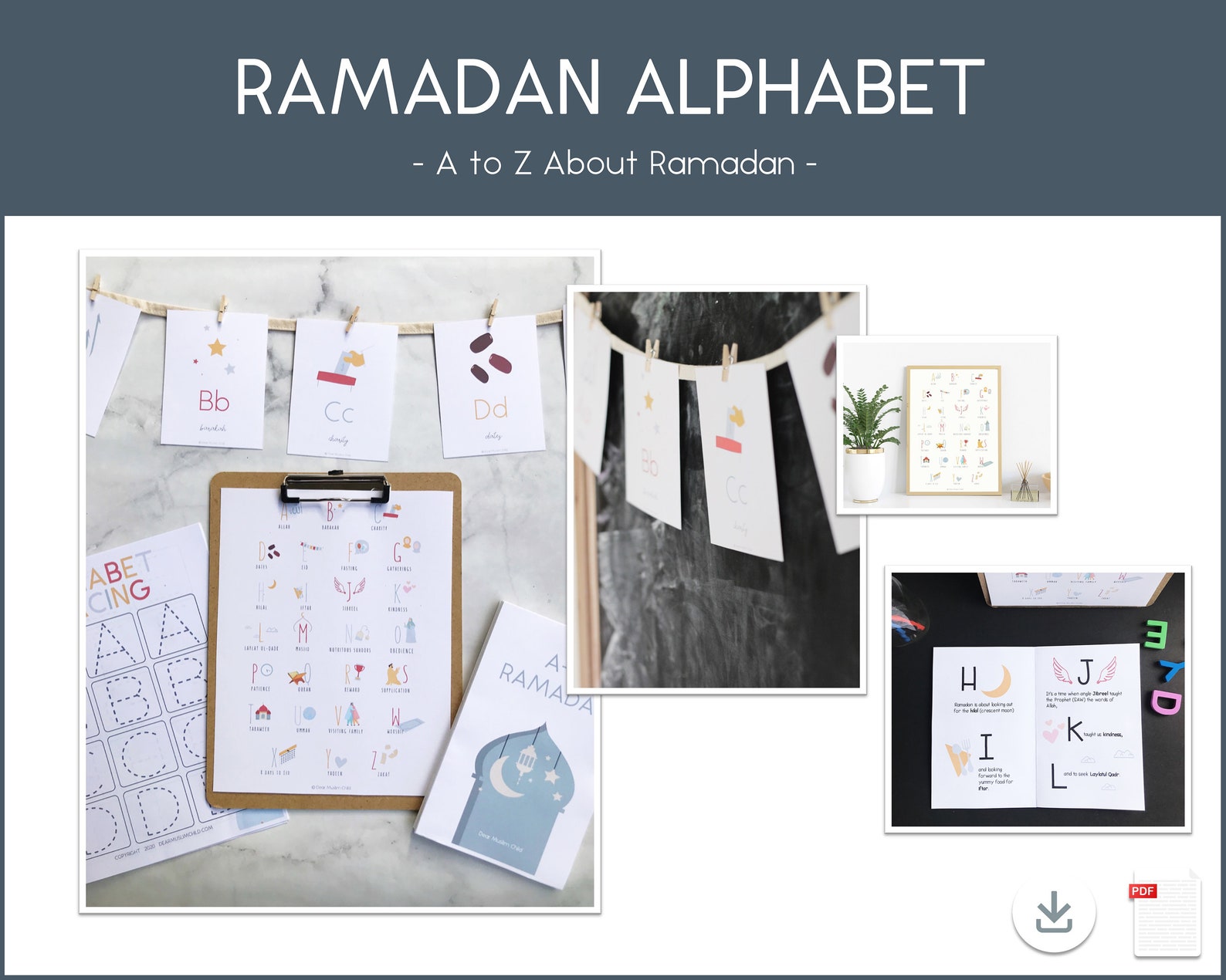 Ramadan Alphabet, A to Z About Ramadan, R is for Ramadan, Ramadan ...