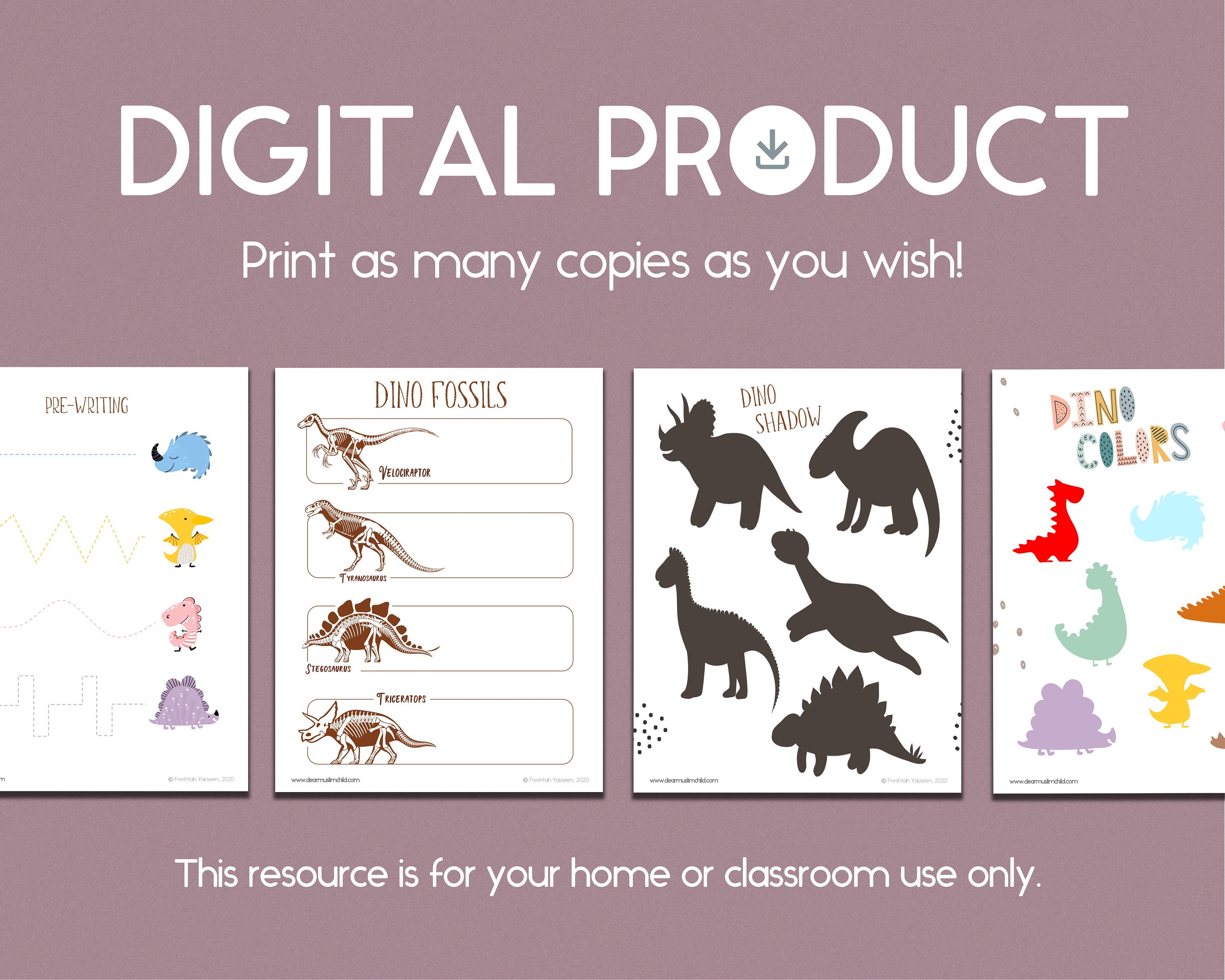 DINO Busy Binder Dinosaurs Folder Activities Learning | Etsy