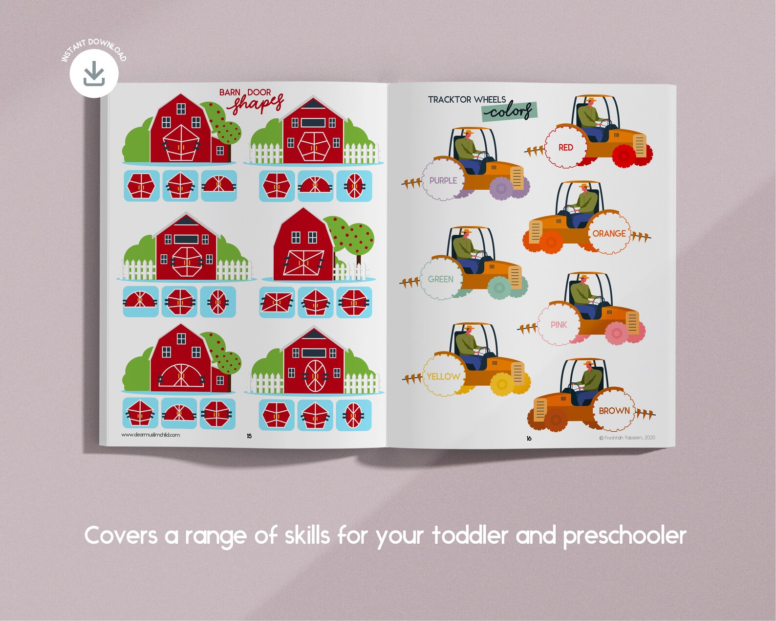 Farm Animal Busy Binder, Farm Animal Quiet Book, Farm Learning Binder ...