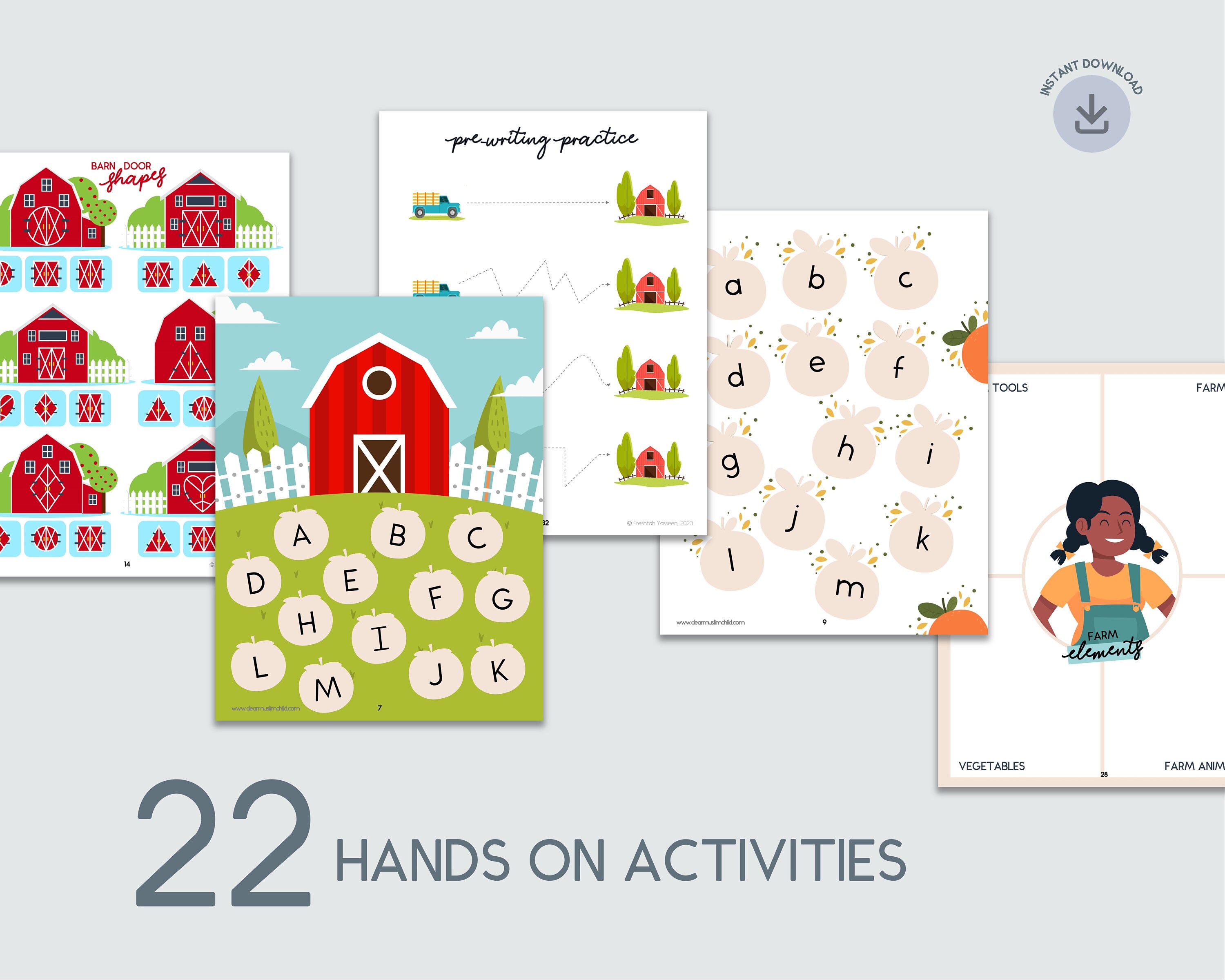 Farm Animal Busy Binder, Farm Animal Quiet Book, Farm Learning Binder ...