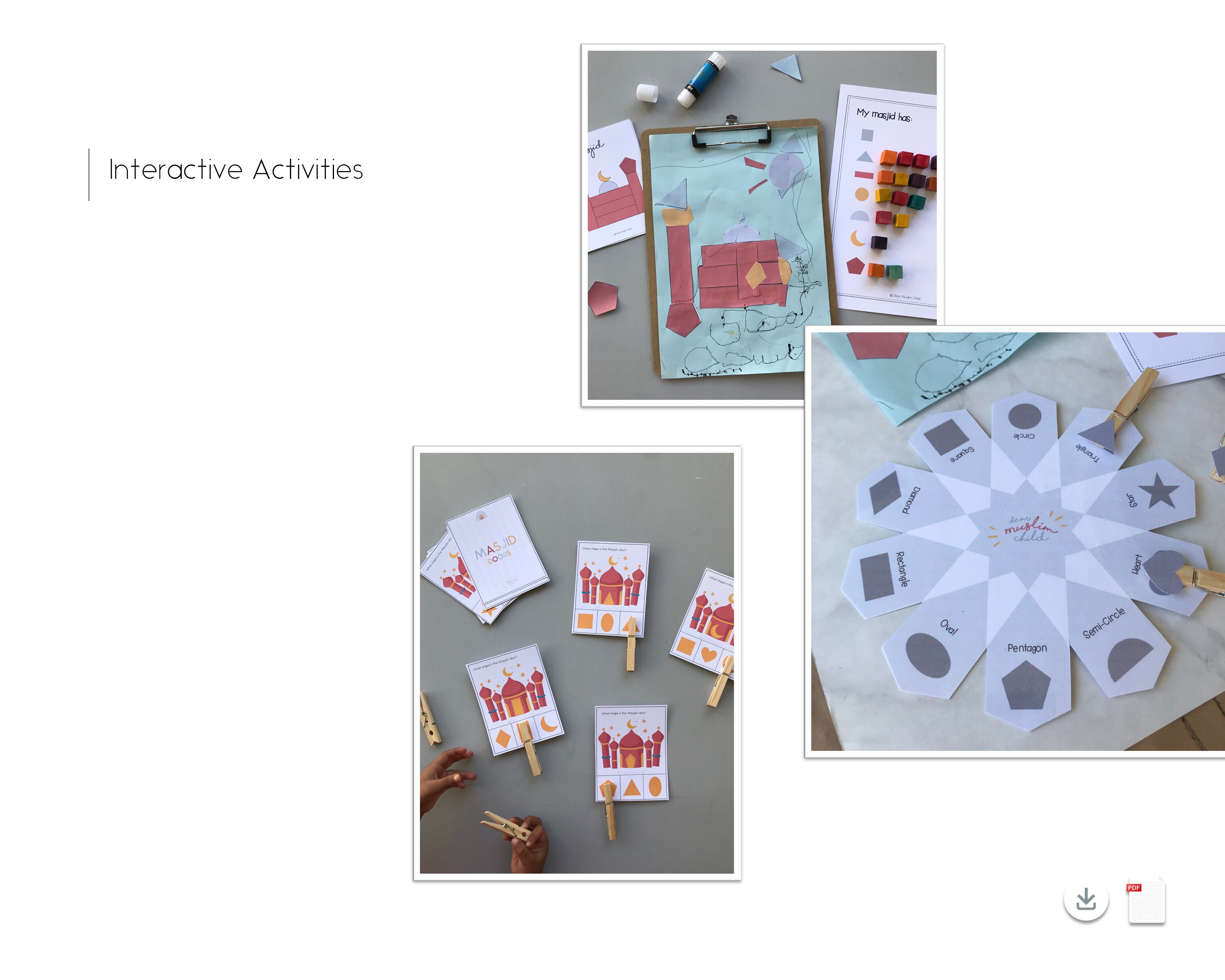 Ramadan Shapes, Ramadan Math, Ramadan Activities for Kids, Ramadan ...