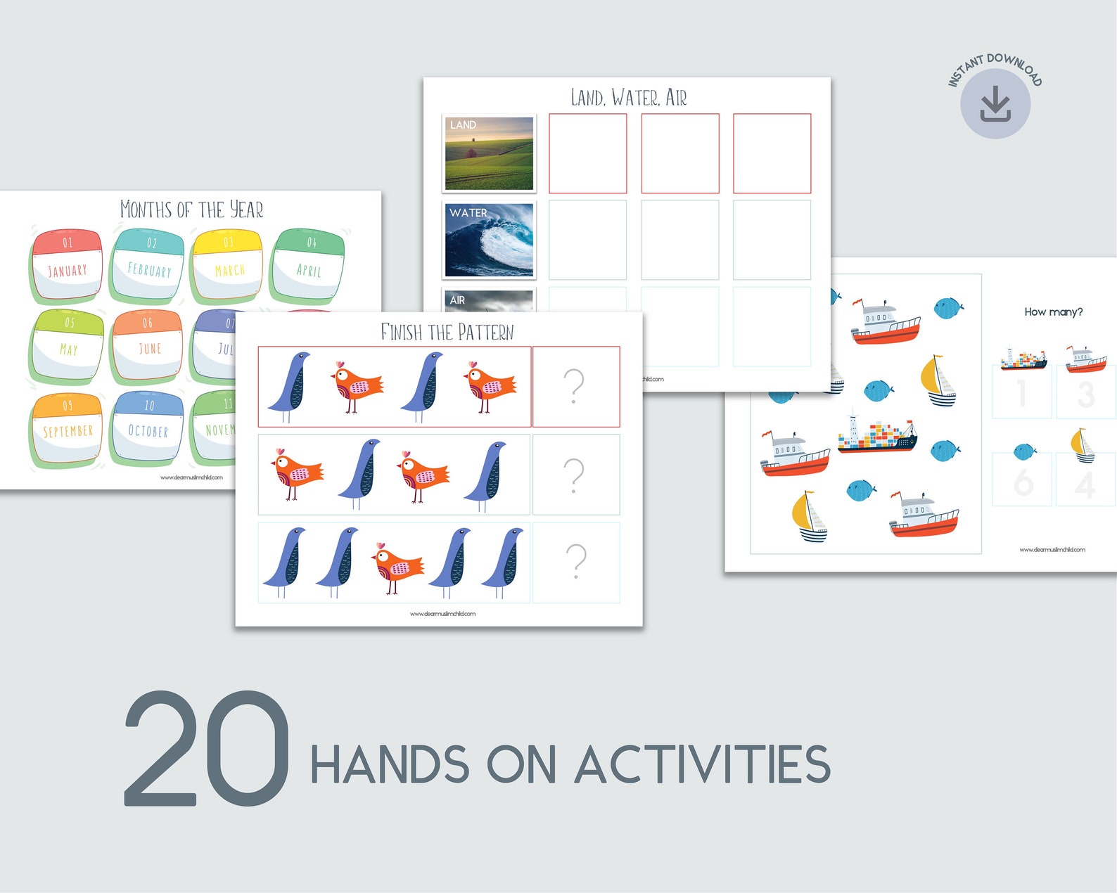 My First Preschool Learning Binder Folder Activities - Etsy