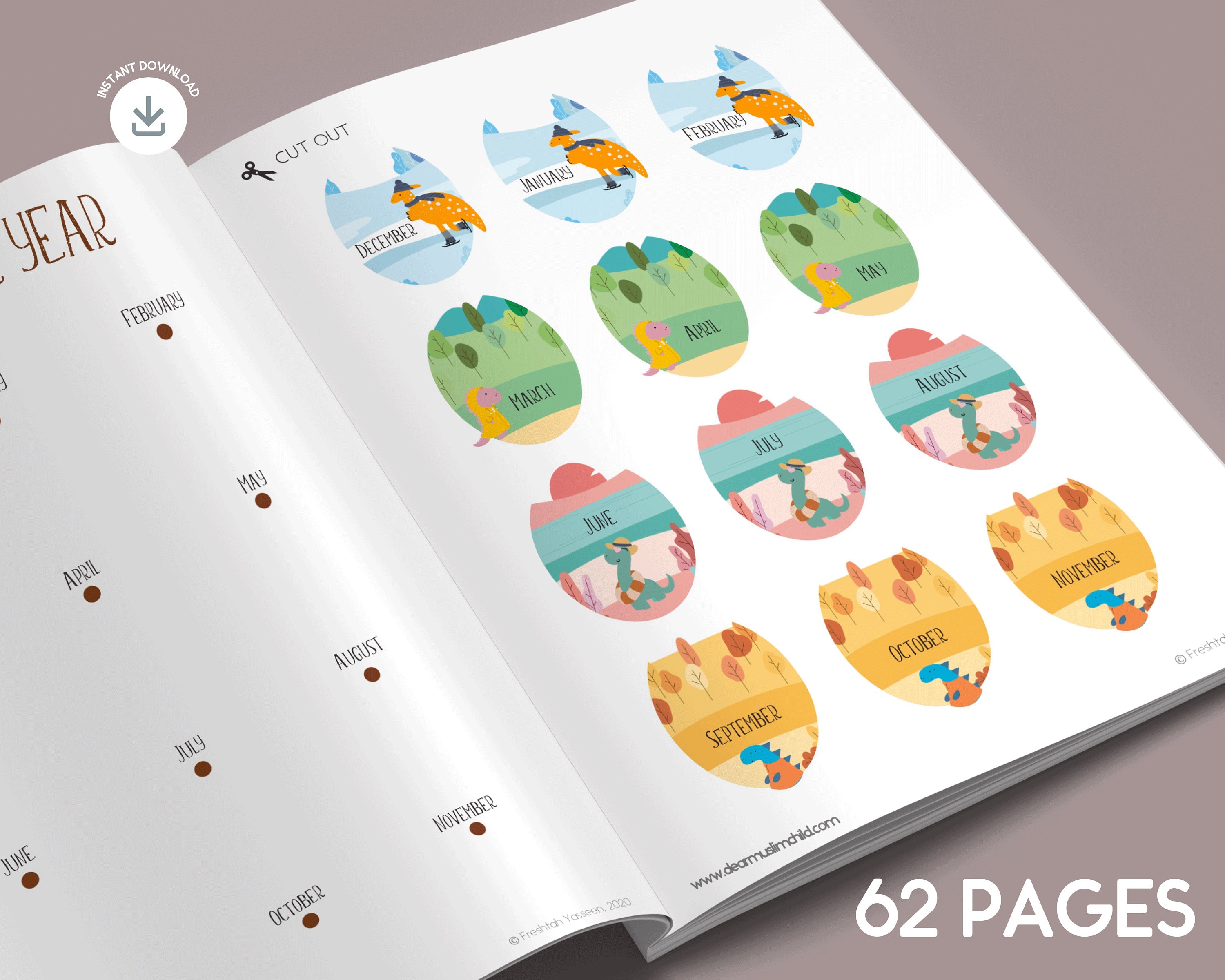 DINO Busy Binder Dinosaurs Folder Activities Learning | Etsy