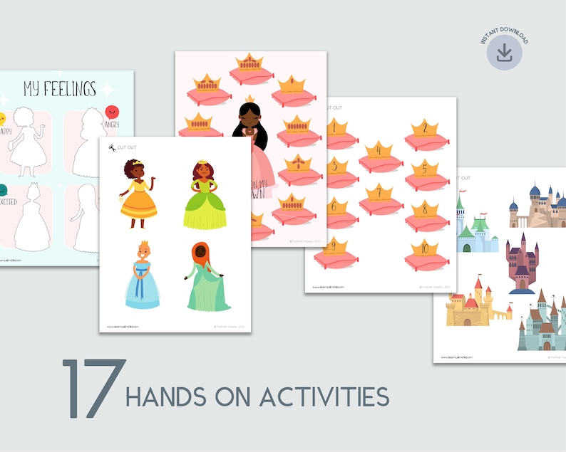 Fairy Tale Preschool Printable Learning Binder Worksheets - Etsy