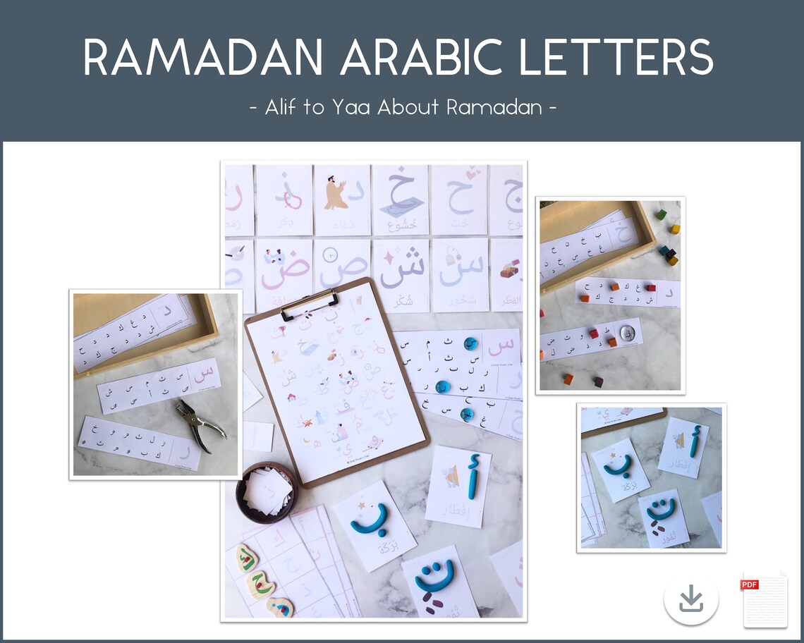Ramadan Arabic Letters, Ramadan Activities for Kids, Ramadan Preschool ...