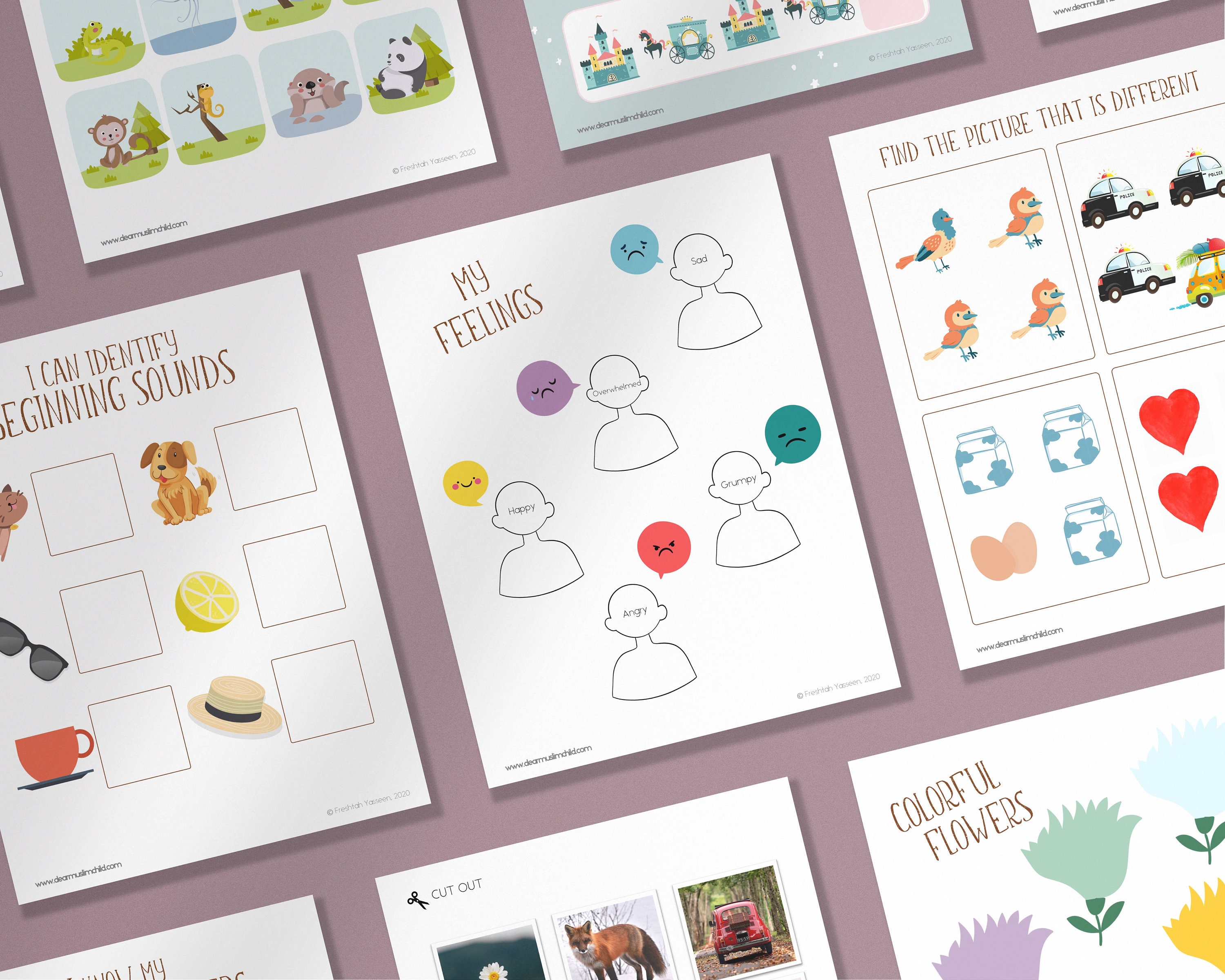 My First Preschool Learning Binder Folder Activities - Etsy